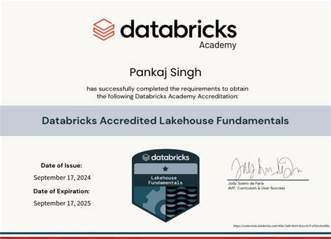 Im Happy To Share That Ive Obtained A New Certification Databricks Accredited Lakehouse