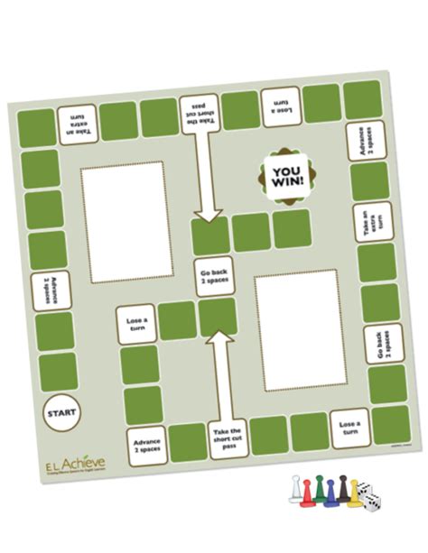 Game Board With Pawns And Dice Set El Achieve