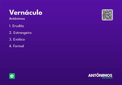 Vernáculo Significado E Sinônimo Escrevaai