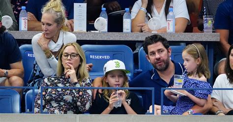 Emily Blunt And John Krasinskis Daughters Hazel And Violet Joined Them At