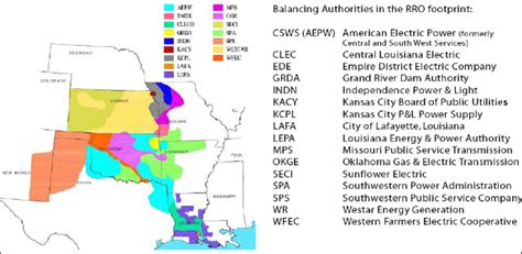 Southwest Power Pool Region Footprint And Balancing Authorities 2 Download Scientific Diagram