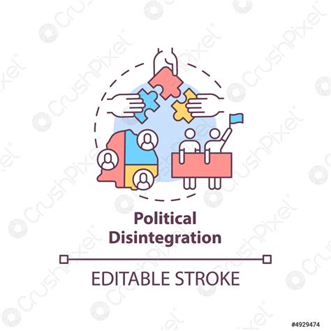 Political Disintegration Concept Icon Stock Vector 4929474 Crushpixel