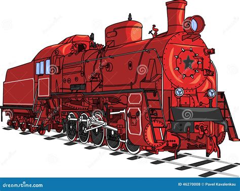 Red Train Engine Clip Art