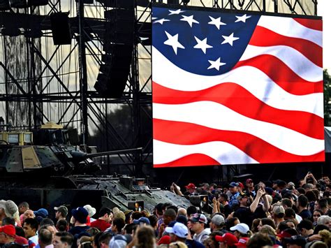 Photos Trumps Fourth Of July Speech Inserts Politics And Protests