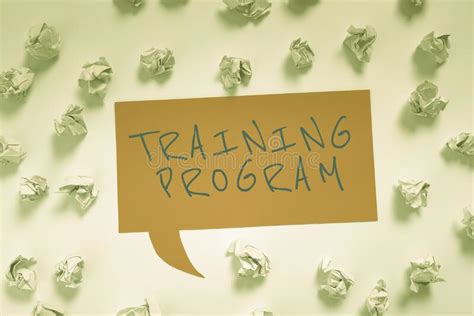 Writing Displaying Text Training Program Business Concept Learn Specific Knowledge Or Skills To