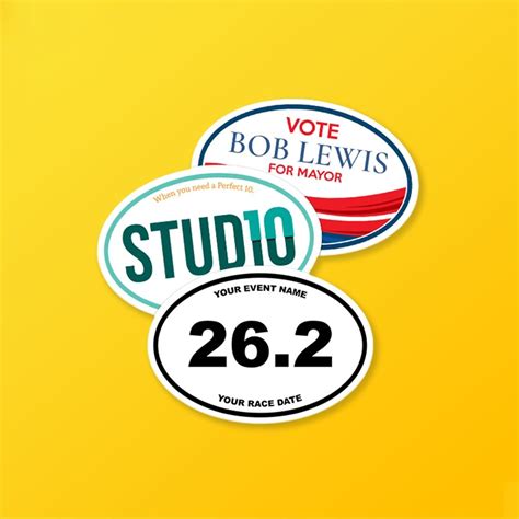 Shop Custom Oval Stickers For Professional Labeling