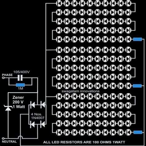 Hobby Electronic Circuits How To Build A Homemade Led Tube Light Circuit