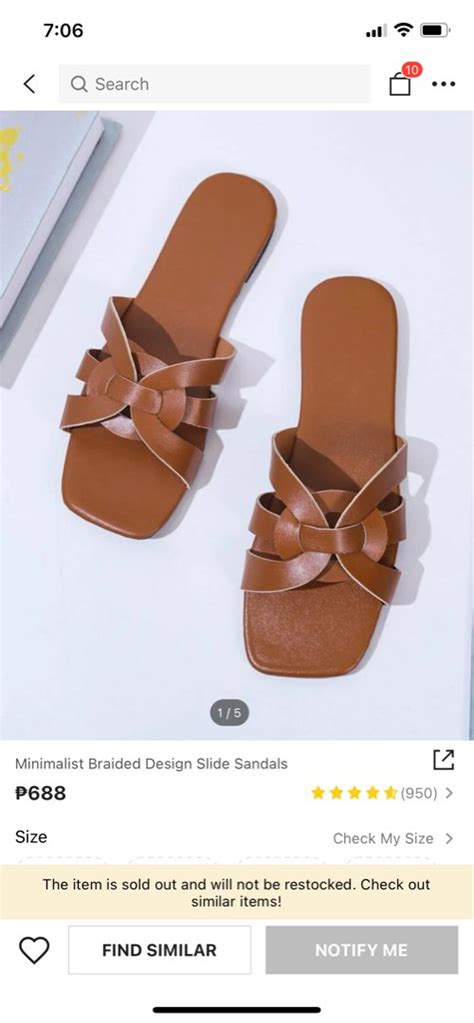 Brown Flat Sandals Womens Fashion Footwear Flats And Sandals On Carousell