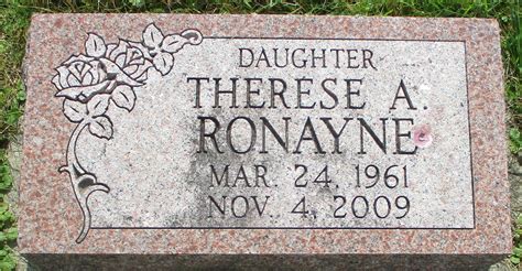 Therese Ann Ronayne 1961 2009 Homenaje De Find A Grave
