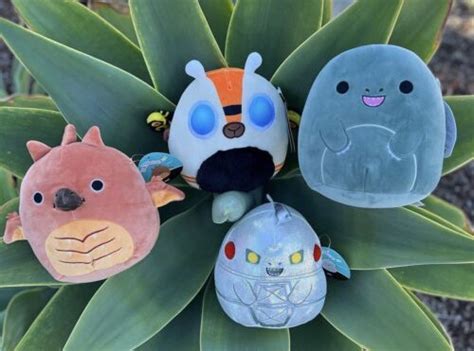 New 8 Godzilla Mothra Rodan Mechagodzilla Set Of 4 Squishmallow In
