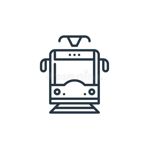 Tram Icon Vector From Holland Concept Thin Line Illustration Of Tram Editable Stroke Stock