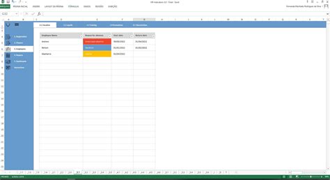 Human Resources Key Performance Indicators Excel Spreadsheet Template 5