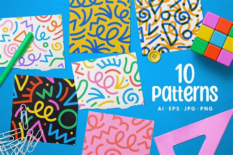 Squiggly Pattern Pack On Behance