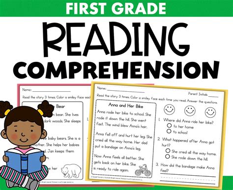 First Grade Reading Comprehension Worksheets Decodable Stories Etsy