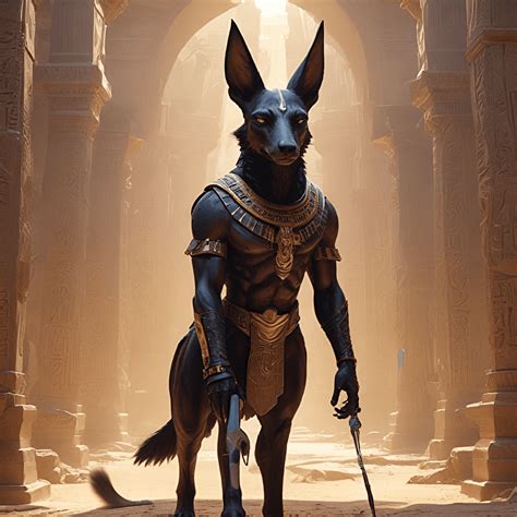 The Jackal God Anubis Guardian Of The Tombs And The Afterlife