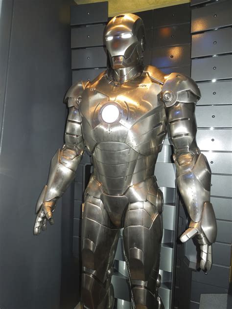 Hollywood Movie Costumes And Props Iron Man 3 Mark Ii Suit On Display