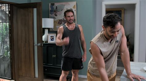 Auscaps Matt Wilson And Matthew Backer Shirtless In Neighbours