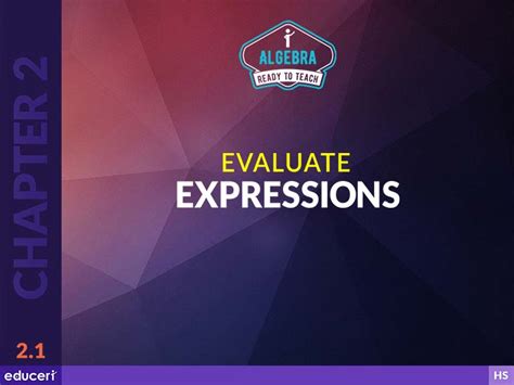 evaluate expressions lesson plans