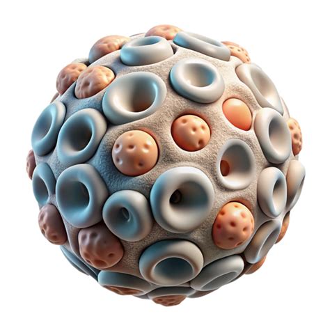 Magnificent Rustic Cellular Growth Pattern Microscopic View Isolated