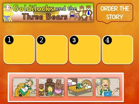Sequence Story Goldilocks And The Three Bears Worksheet Live Worksheets Library