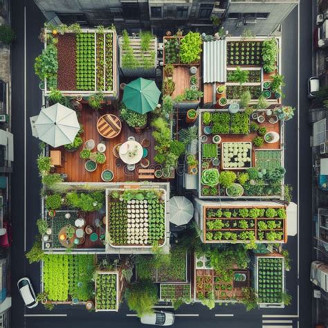 Vegetables Fruits And Flowers Farming In Small Place Stock Illustration Illustration Of