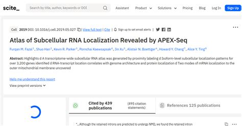 Atlas Of Subcellular Rna Localization Revealed By Apex Seq