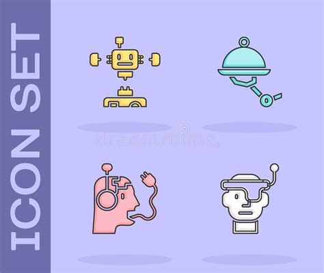 Set Smart Glasses Disassembled Robot Robot Charging Battery And