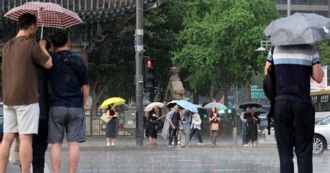 40도 폭염 뒤 기습 폭우여름 날씨 극과 극