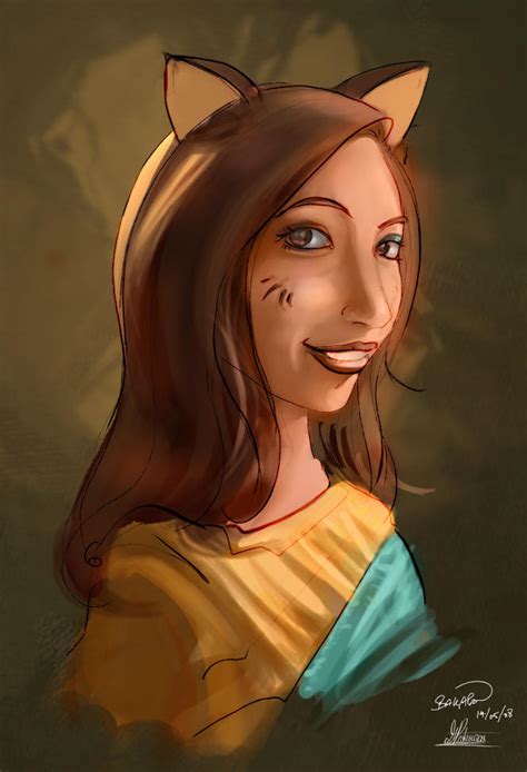 Ayesha Kitty Portrait By Bakatron On Deviantart
