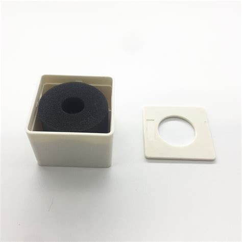 Abs 40mm Hole Black White Square Shaped Mic Microp Vicedeal