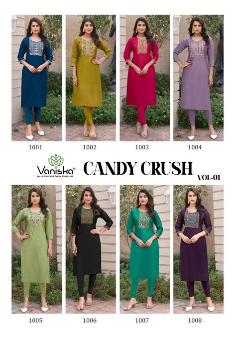 Vaniska Candy Crush Vol 1 Wholesale Kurtis In Surat Online