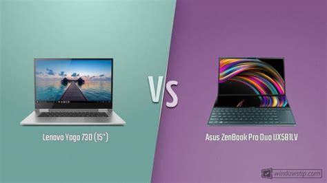 Lenovo Yoga Vs Asus Zenbook Pro Duo Ux Lv Full Specs Comparison