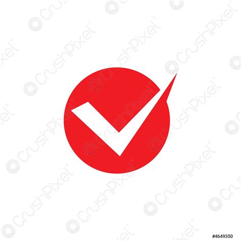 Check Mark V Letter Logo Template Stock Vector 4649350 Crushpixel