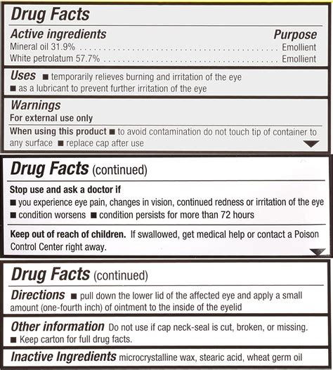 Stye Sterile Lubricant Eye Ointment 0125oz Ophthalmologist Tested