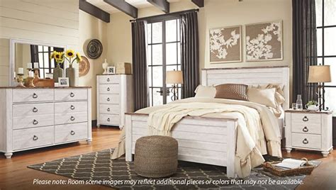 Willowton 6 Drawer Dresser Jordans Furniture Bedroom Set Bedroom