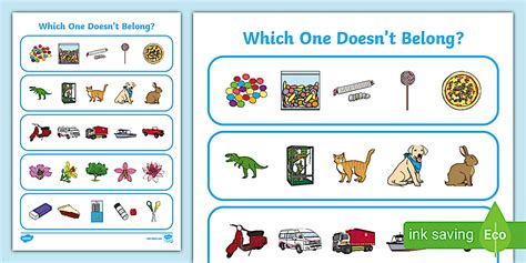 Which One Does Not Belong Activity Teacher Made Twinkl