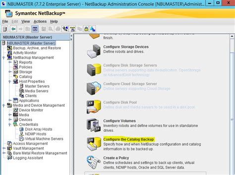 remote infrastructure management netbackup 7 7 2 catalog administration