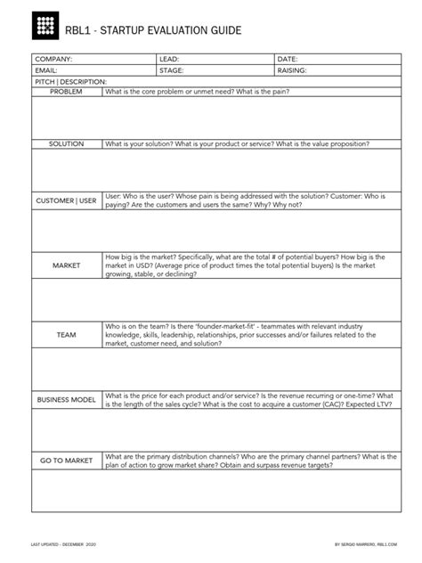 Startup Evaluation Guide 1723106493 Pdf