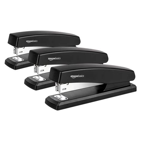 Amazon Basics Desktop Stapler With 1000 Staples Office Stapler Lightweight Easy To Use 25