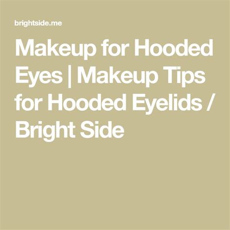 Makeup For Hooded Eyes Makeup Tips For Hooded Eyelids Makeup Tips