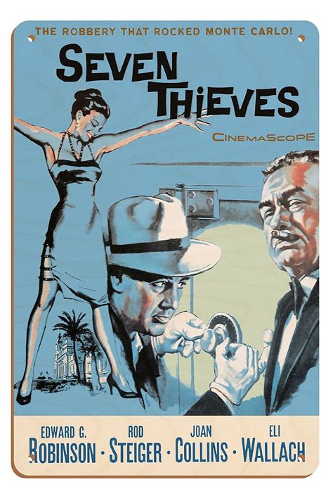 Seven Thieves Starring Edward G Robinson Rod Steiger Joan Collins