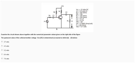 Solved The Circuit Shown Below Is Supplied With An Input