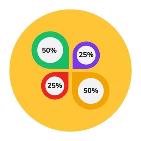 Pie Chart Infographic Vector Illustration Stock Vector By