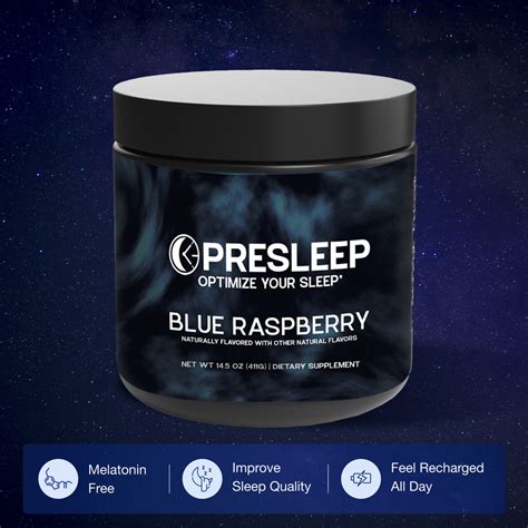 Presleep Blue Raspberry 411g 30 Servings Mandi Mart