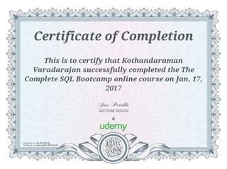 The Complete SQL Bootcamp PDF Databases Computer Software And Applications