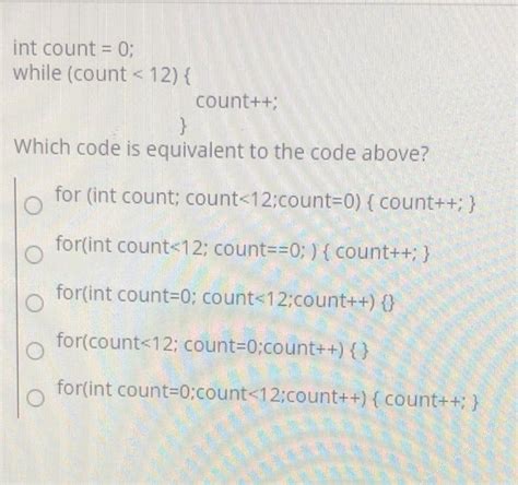 Solved Int Count 0 While Count