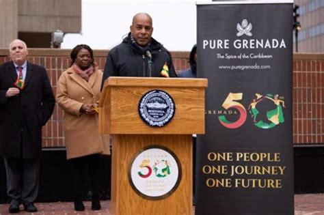 Grenada Celebrates 50th Anniversary Of Independence With Flag Raising Ceremony In Boston