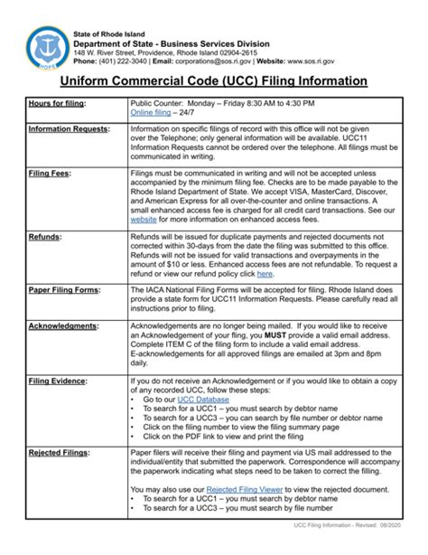 Form Ucc3 Download Fillable Pdf Or Fill Online Ucc Financing Statement Amendment Rhode Island