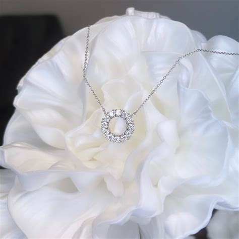 925 Sterling Silver Necklaces For Women Simulated Diamonds And Cubic