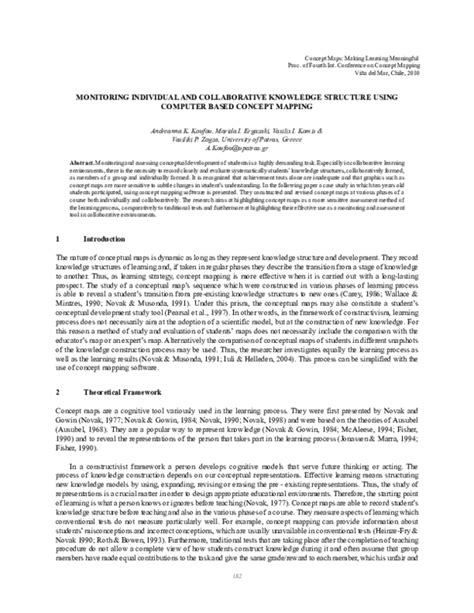 pdf monitoring individual and collaborative knowledge structure using